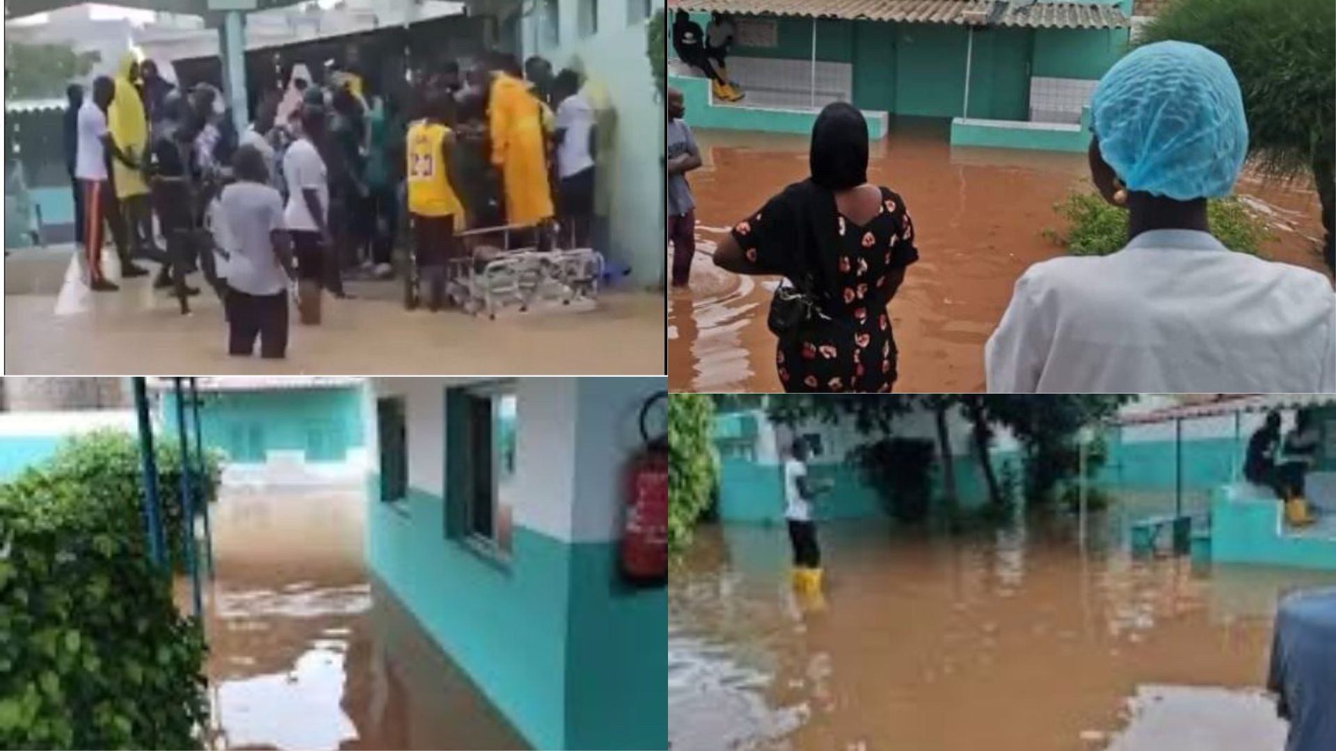 Dakar : fortes pluies et inondations à l’hôpital Philippe Maguilen ...